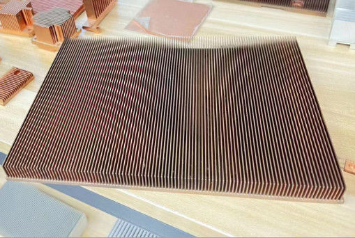 Big Skiving Fin Cooler Precision Cavity Machining aluminum skived fin ...
