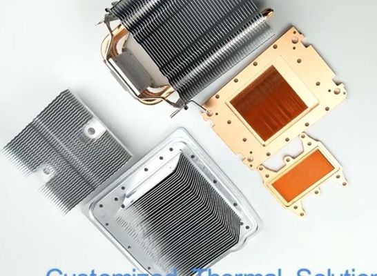 IGBT Copper Heat Sink Low Noise 28dBA Copper + Aluminum Heatsink Extrusion
