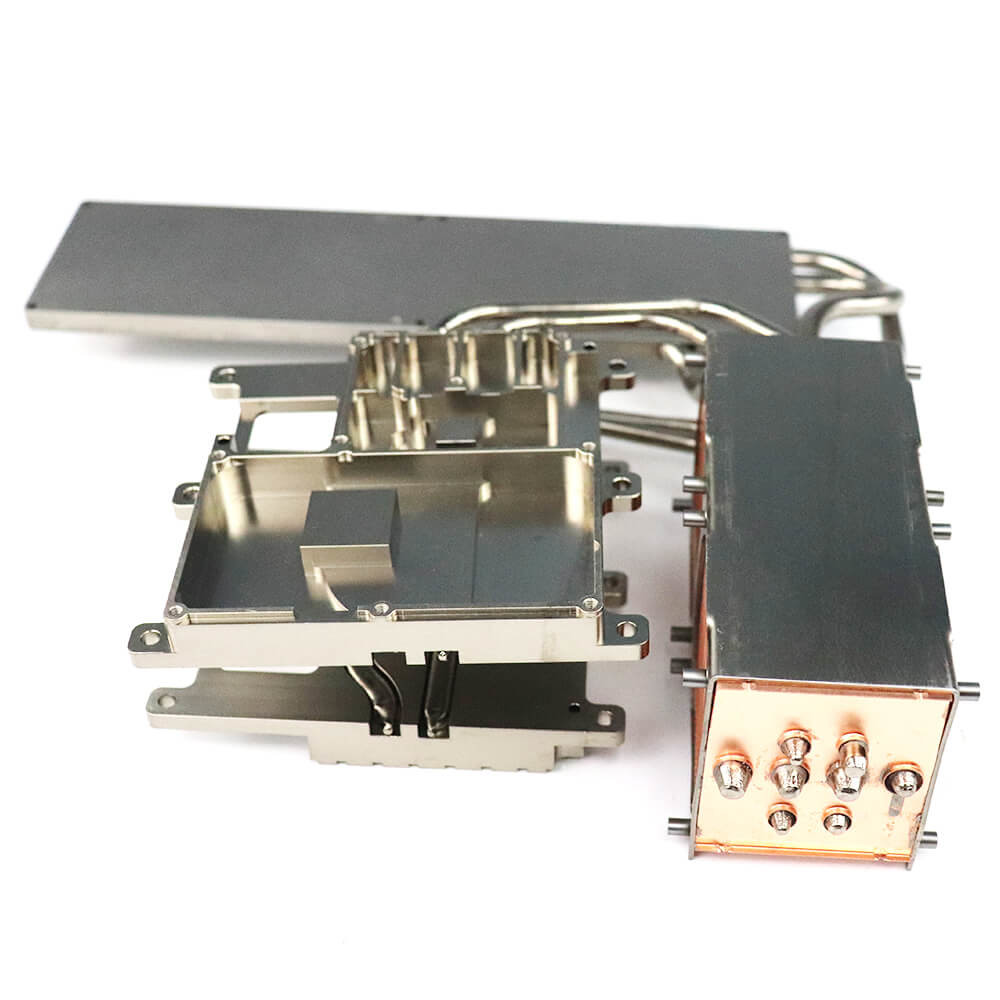 Custom Anodized Heatpipe Welding Zipper Stacked Fin heat sink for ...