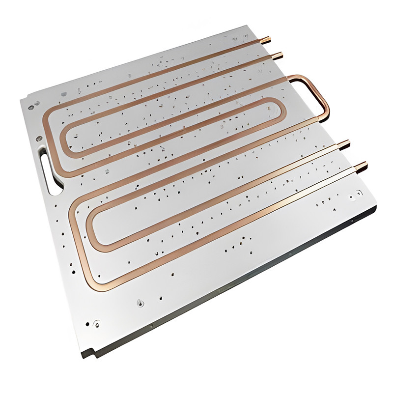 Water Plate Cooling System Liquid Cooling Plate With 10mm Copper Base ...