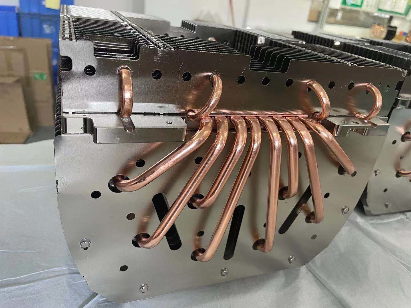 Large copper welding heat pipes heat sink for 600w-1000w heatsink ...