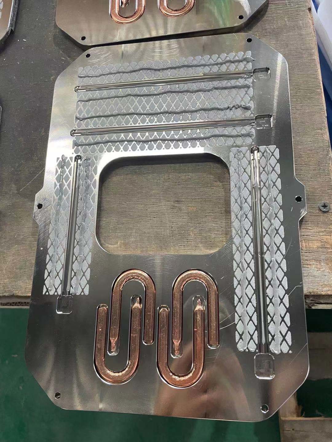 Large copper welding heat pipes heat sink for 600w-1000w heatsink ...