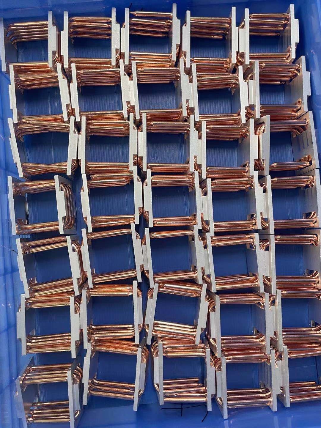 High Density 500W Black Nickel Plating Aluminum Fin Heat Pipe Heatsink ...